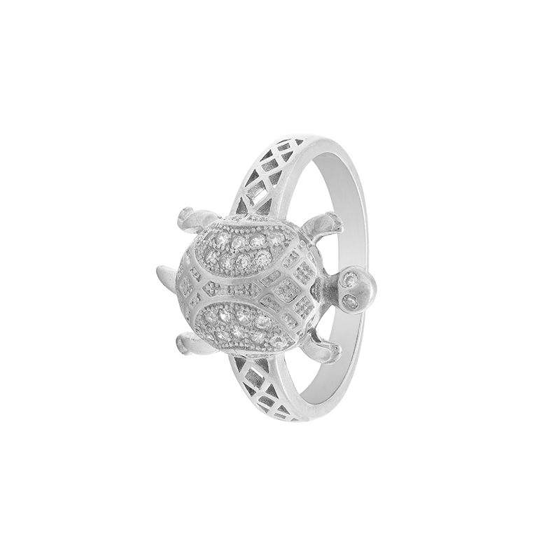 Pure Silver Turtle Ring | Raj Jewels