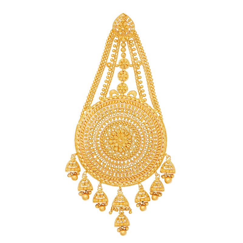 Big 22k Yellow Gold Jhumar | Raj Jewels