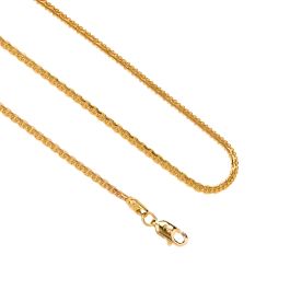 22K Gold Hammered Sitara Chain - 17" | Raj Jewels